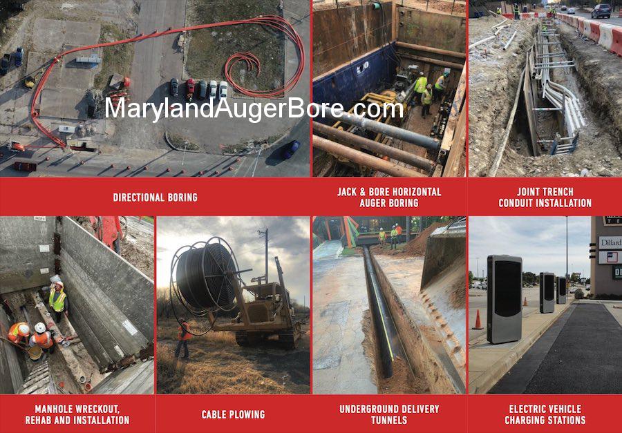 Sewer Drain Line Boring - Maryland Auger Bore